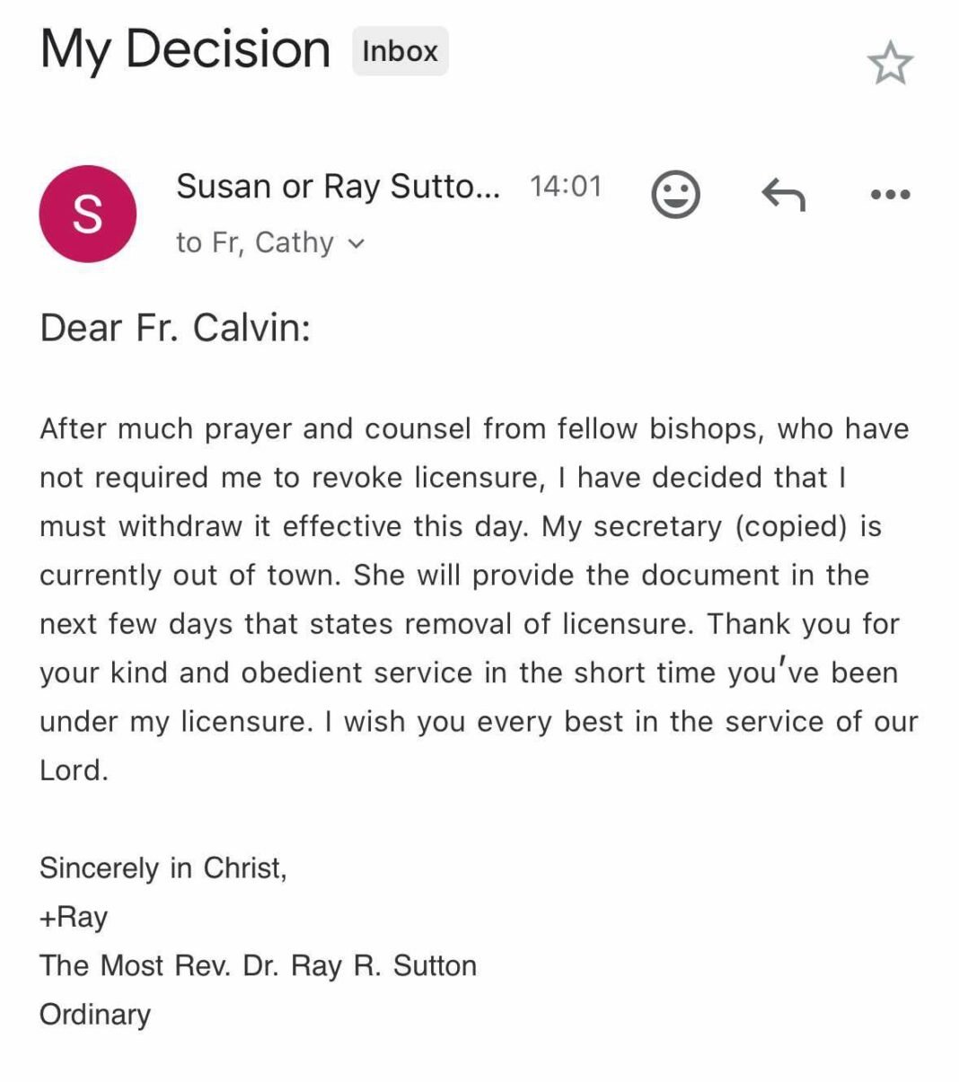 Calvin Robinson out of the REC - Anglican Ink © 2025